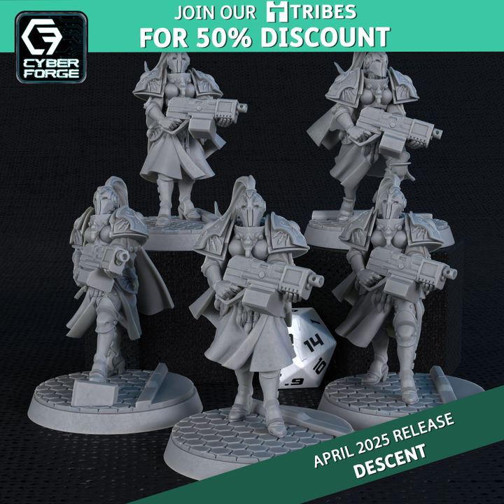 3D Printable Covenant of the Unspoken - Descent - Cyber Forge Miniatures April 2025 by Titan ...